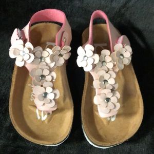 bebe | Shoes | New Bebe Girls Pink Floral Sandals | Poshmark
